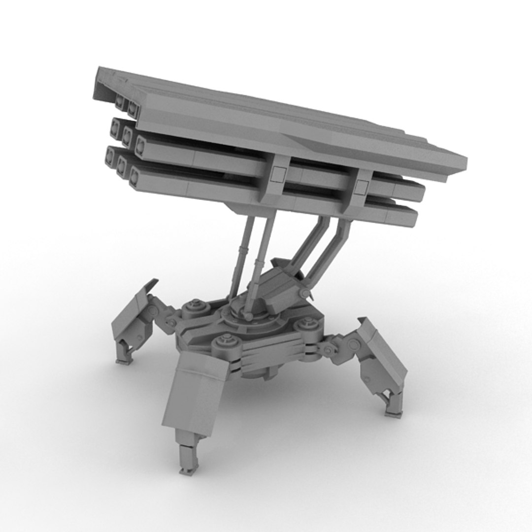 Walker Rocket Launcher 3d Model