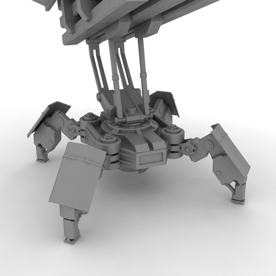 Walker Rocket Launcher 3d Model