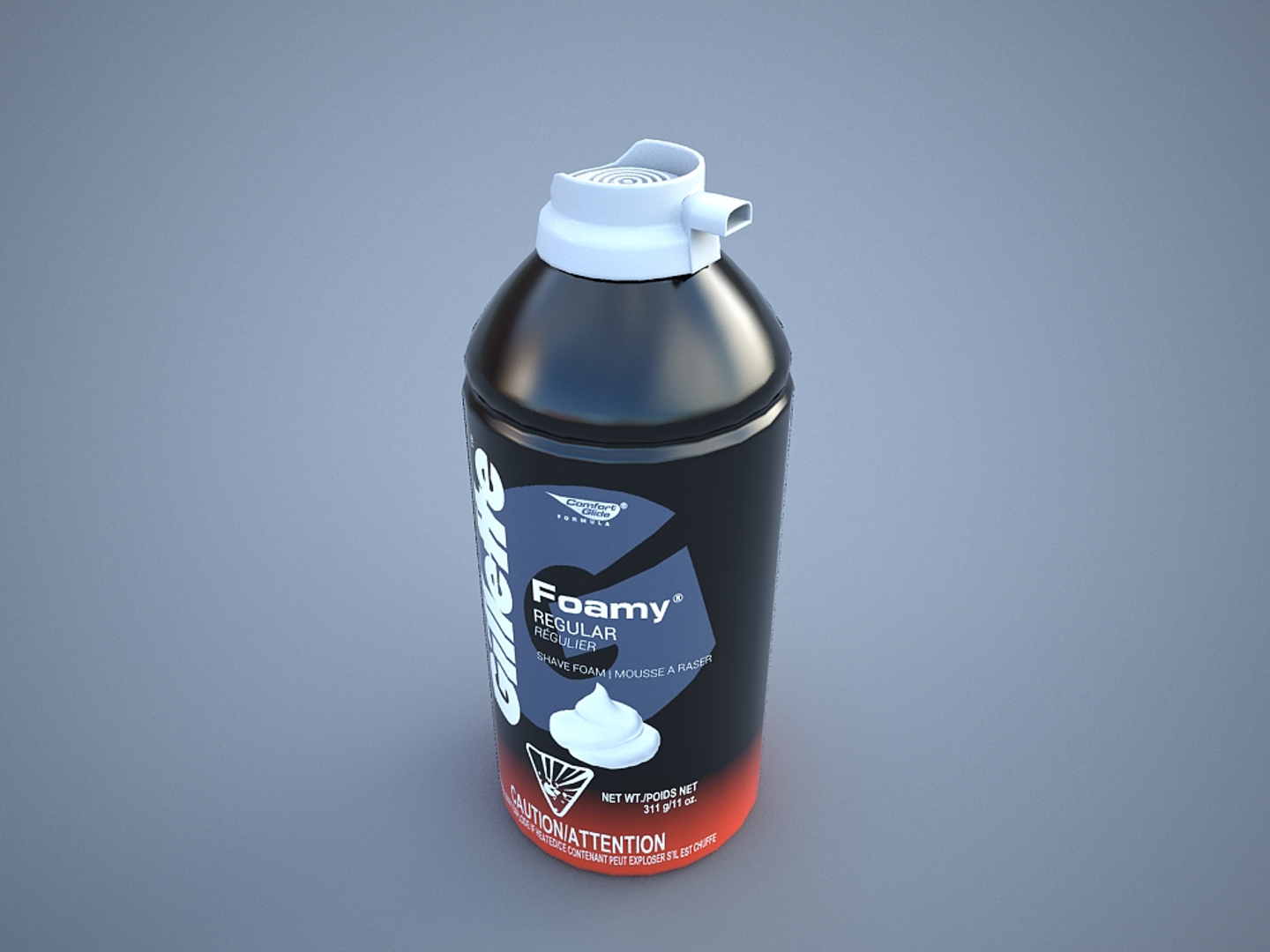 gillette shaving foam - 3d model