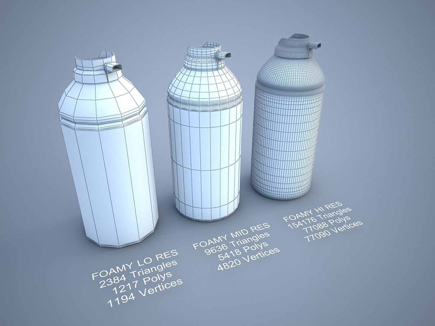 gillette shaving foam - 3d model