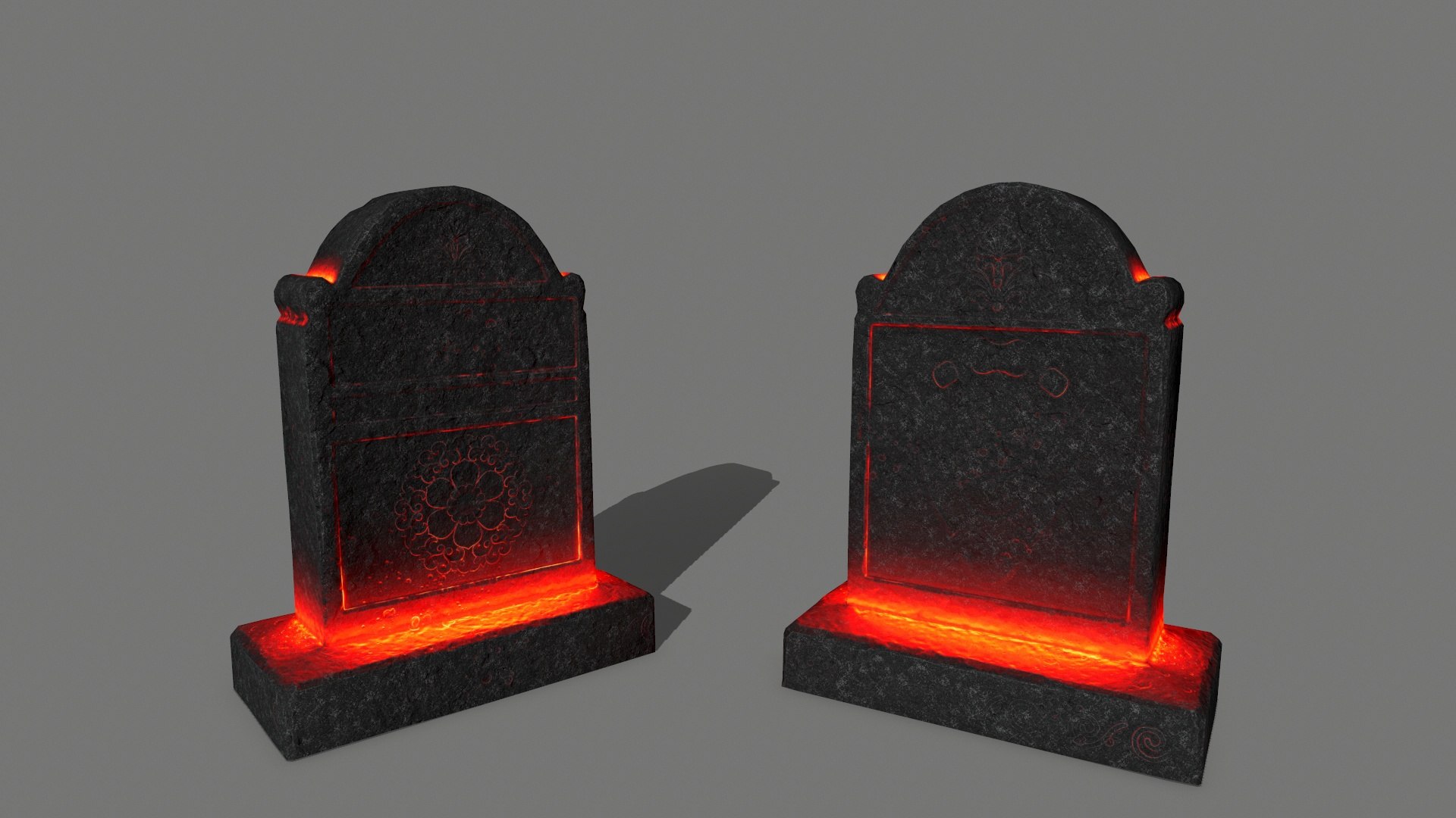 Skull Tombstone Model - TurboSquid 1632176
