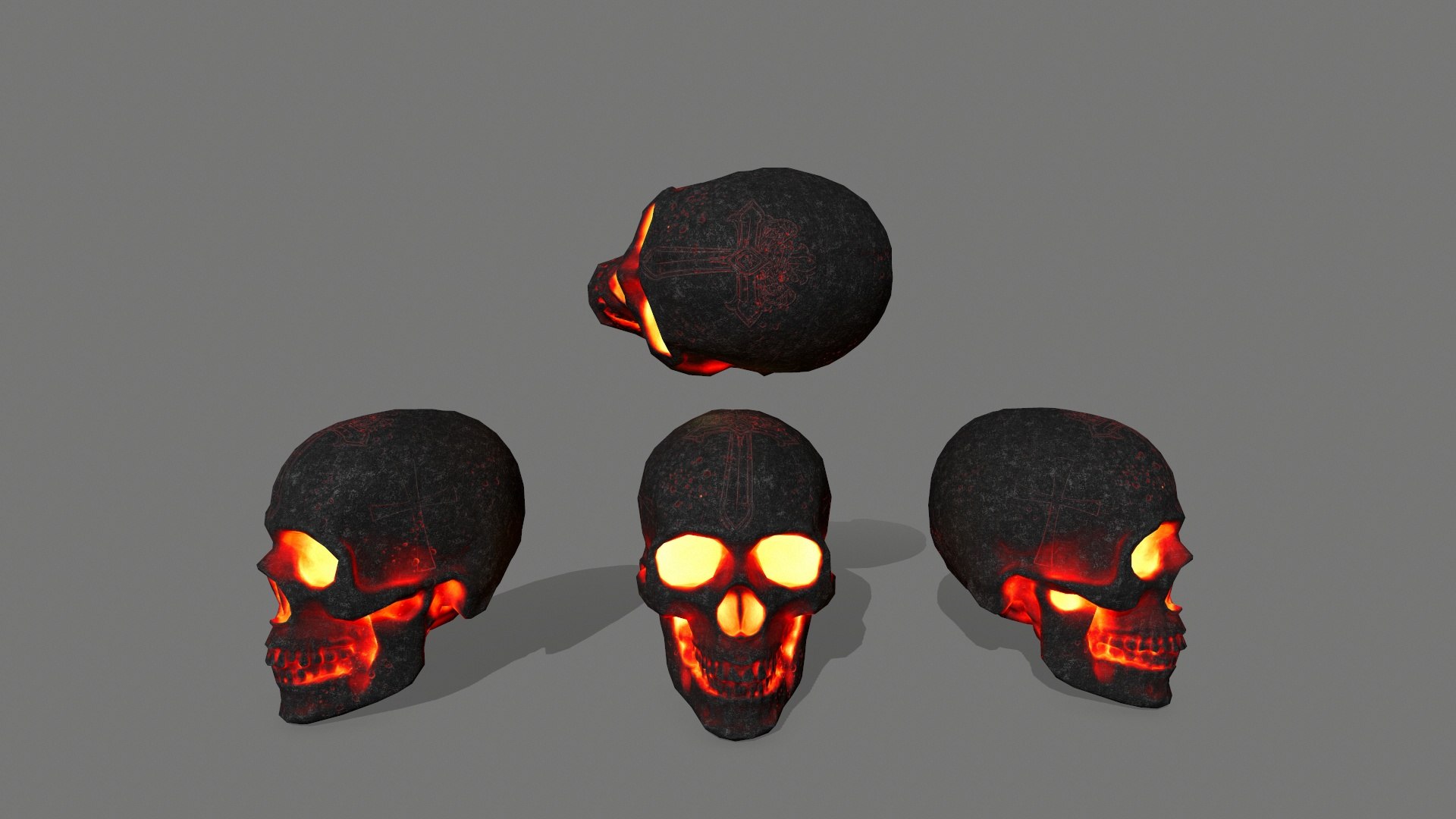 Skull Tombstone Model - TurboSquid 1632176