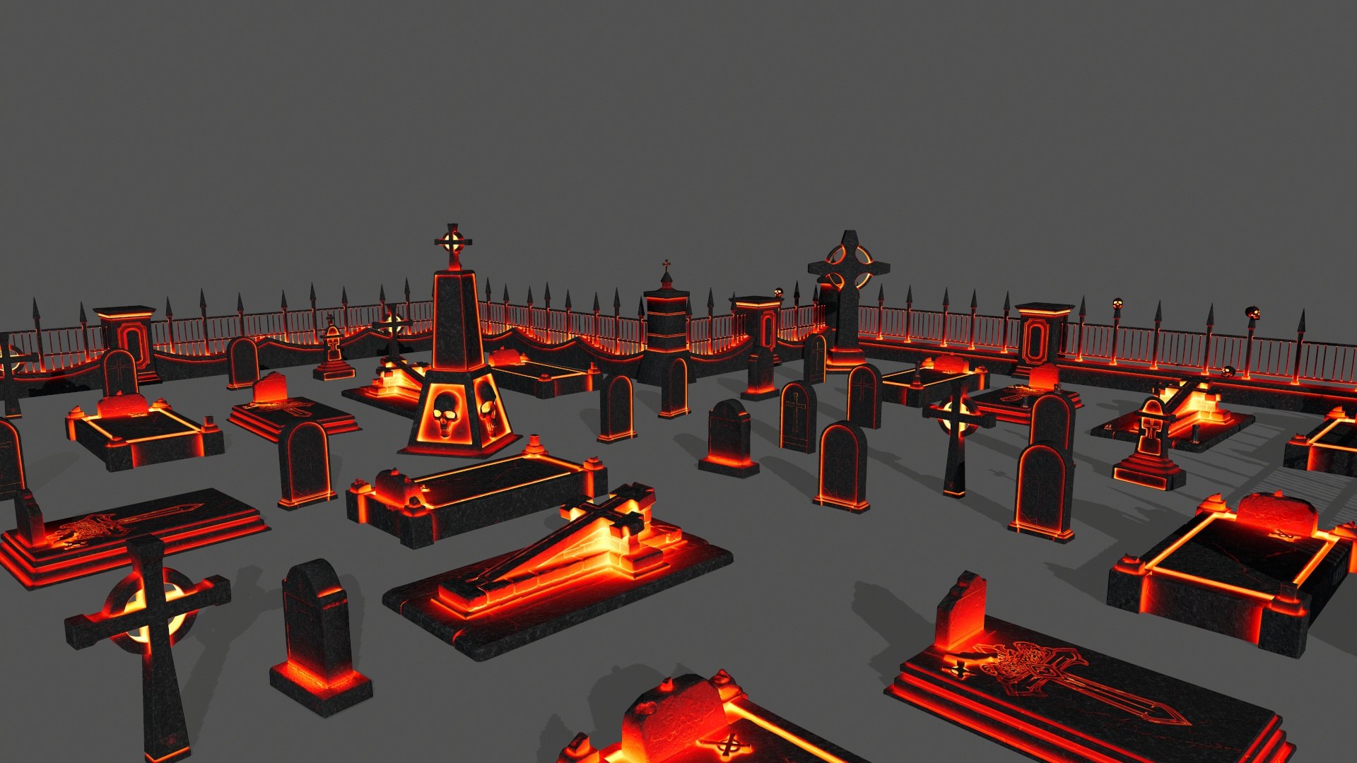 Skull Tombstone Model - TurboSquid 1632176