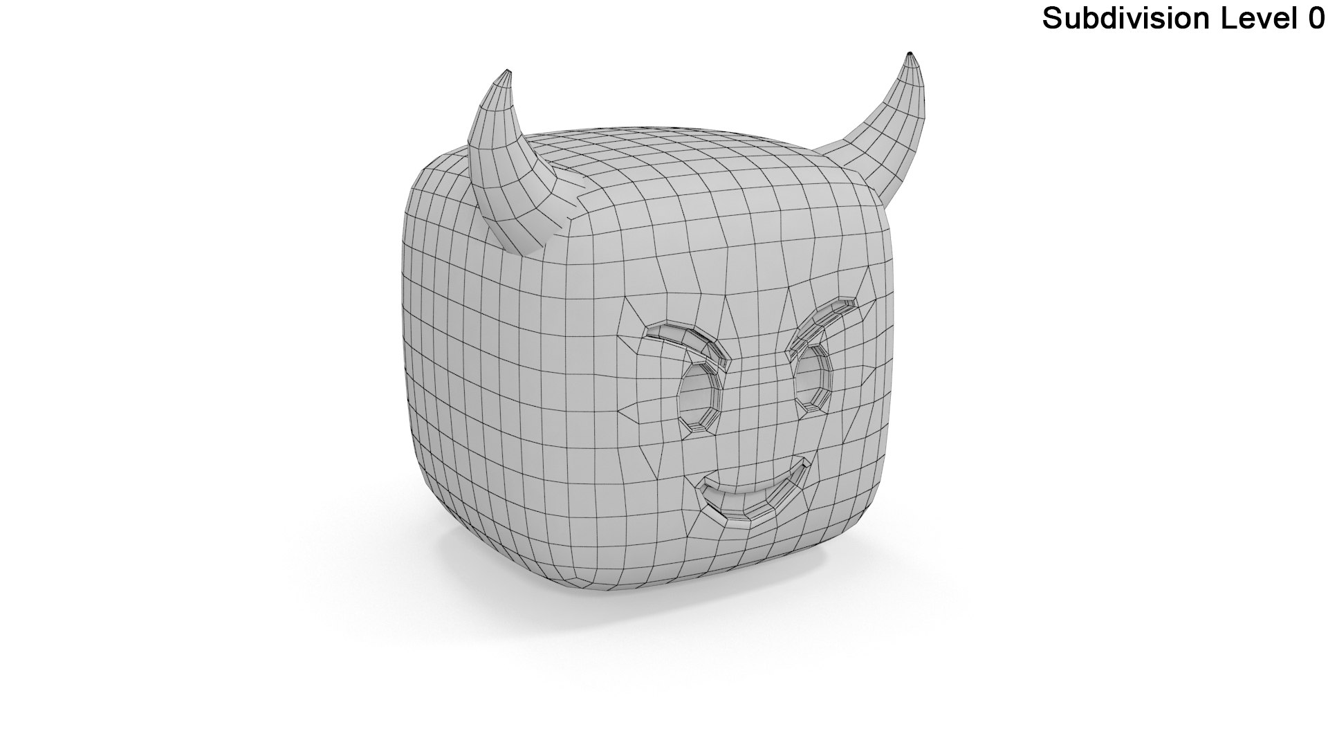 Smiley Face Emoji 37 Model - TurboSquid 2070303