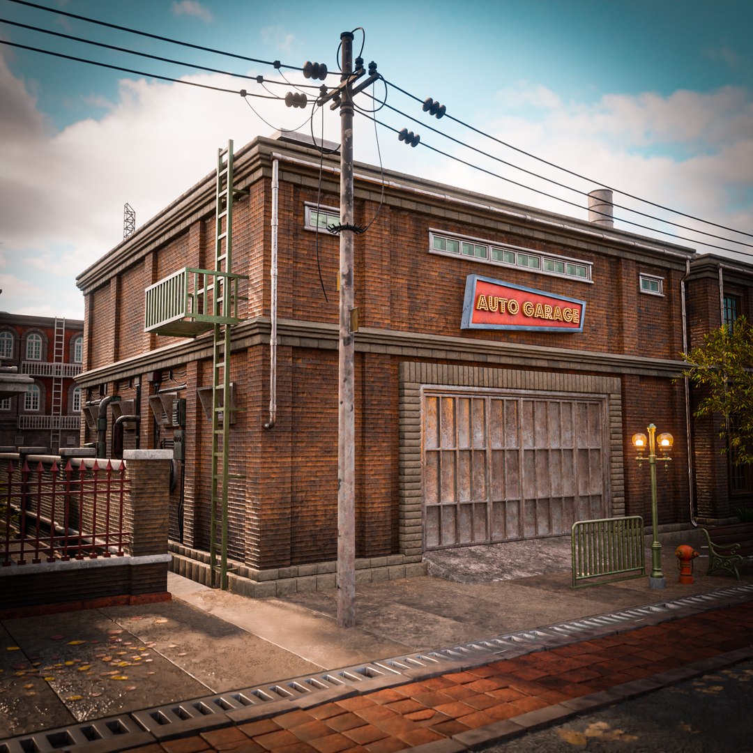 3D Model URBAN OLD BUILDING HORROR 1 - TurboSquid 2220562
