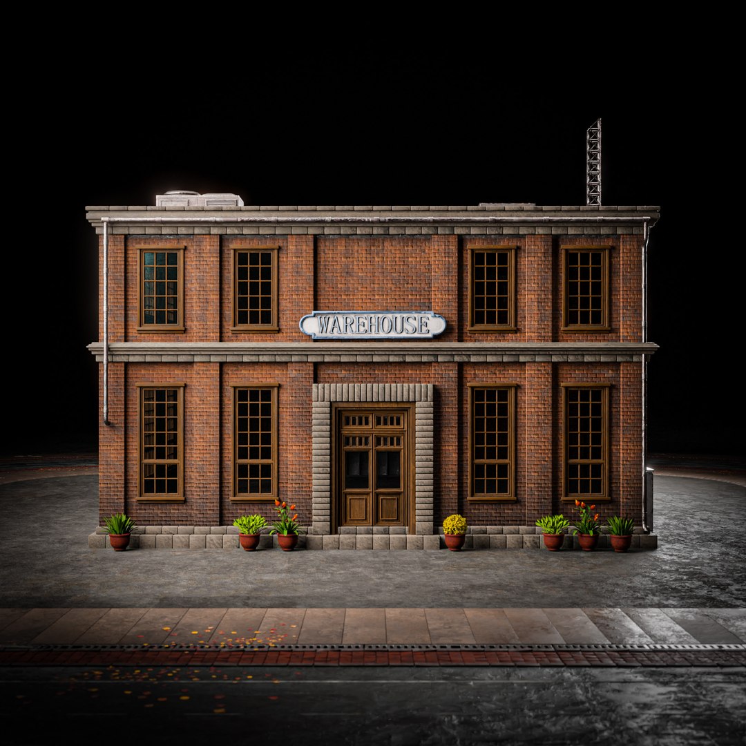 3D Model URBAN OLD BUILDING HORROR 1 - TurboSquid 2220562