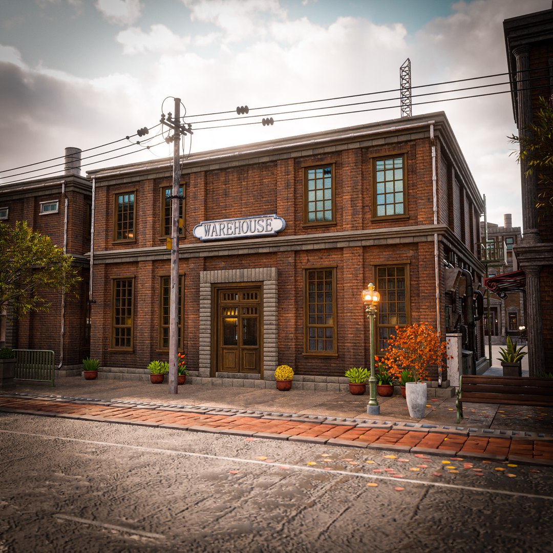 3D Model URBAN OLD BUILDING HORROR 1 - TurboSquid 2220562