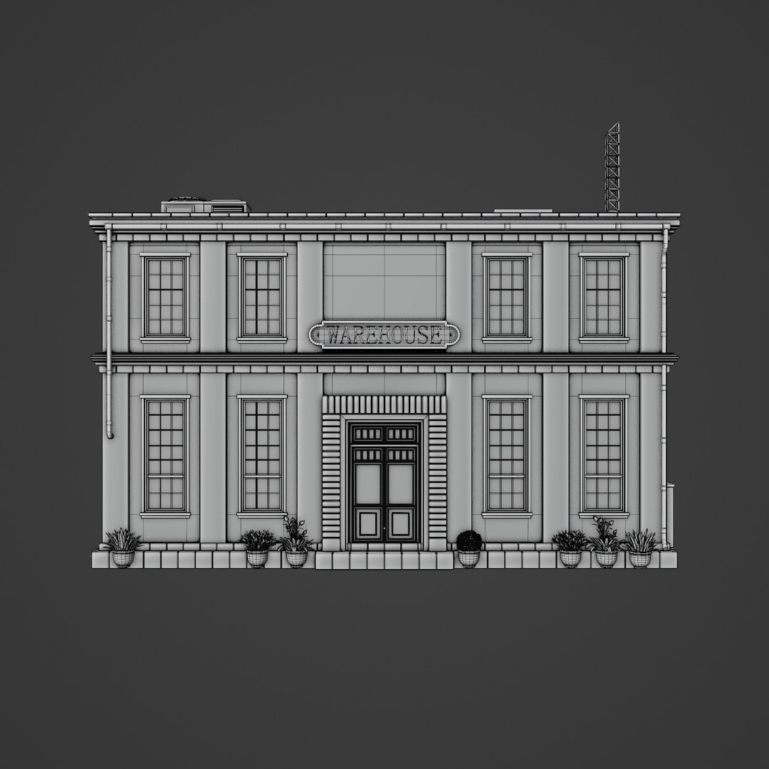 3D Model URBAN OLD BUILDING HORROR 1 - TurboSquid 2220562