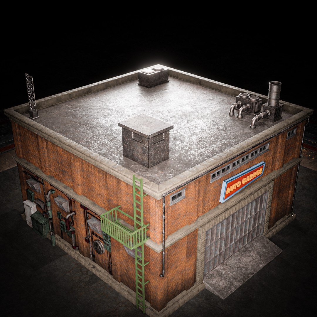 3D Model URBAN OLD BUILDING HORROR 1 - TurboSquid 2220562