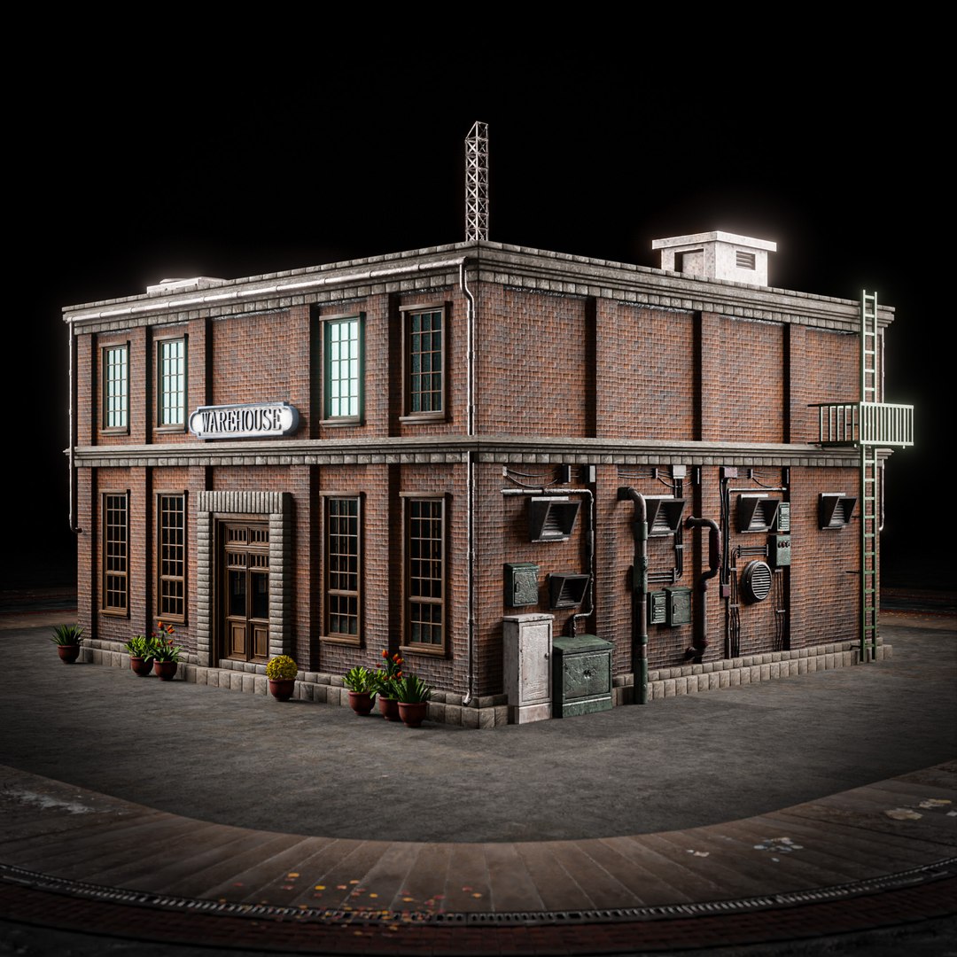 3D Model URBAN OLD BUILDING HORROR 1 - TurboSquid 2220562