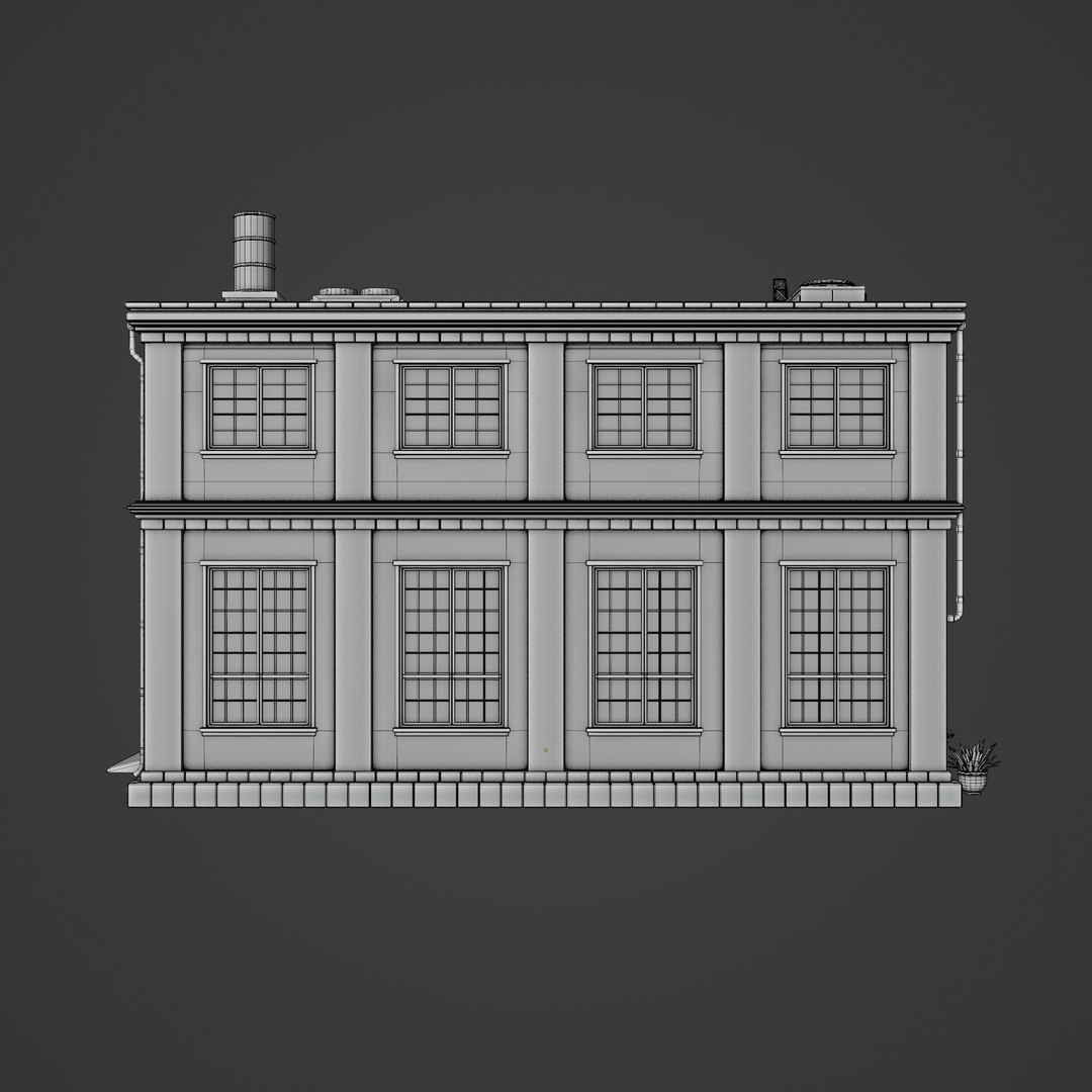 3D Model URBAN OLD BUILDING HORROR 1 - TurboSquid 2220562