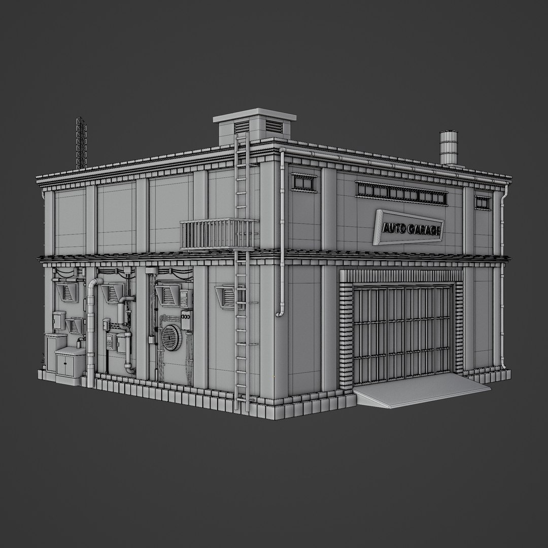 3D Model URBAN OLD BUILDING HORROR 1 - TurboSquid 2220562