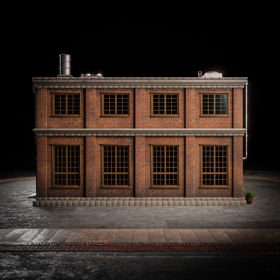 3D Model URBAN OLD BUILDING HORROR 1 - TurboSquid 2220562