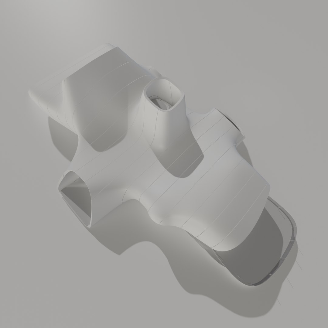 3D Sci Fi Futuristic Exbition Exterior And Interior 3D MODEL Model ...