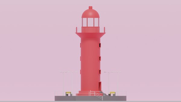 3D Cartoon Light House - TurboSquid 1752294