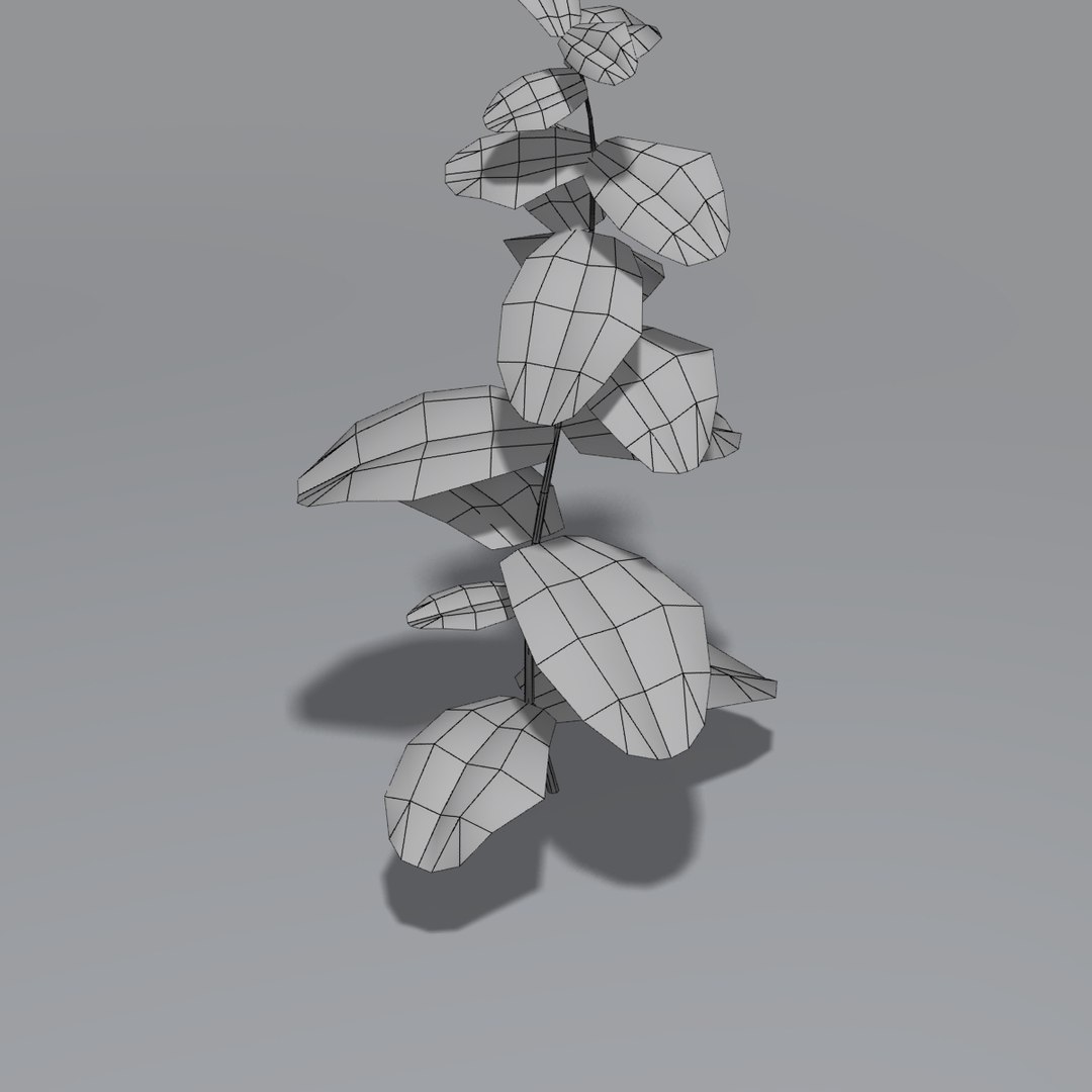 3d Model Perennial Weed Plant