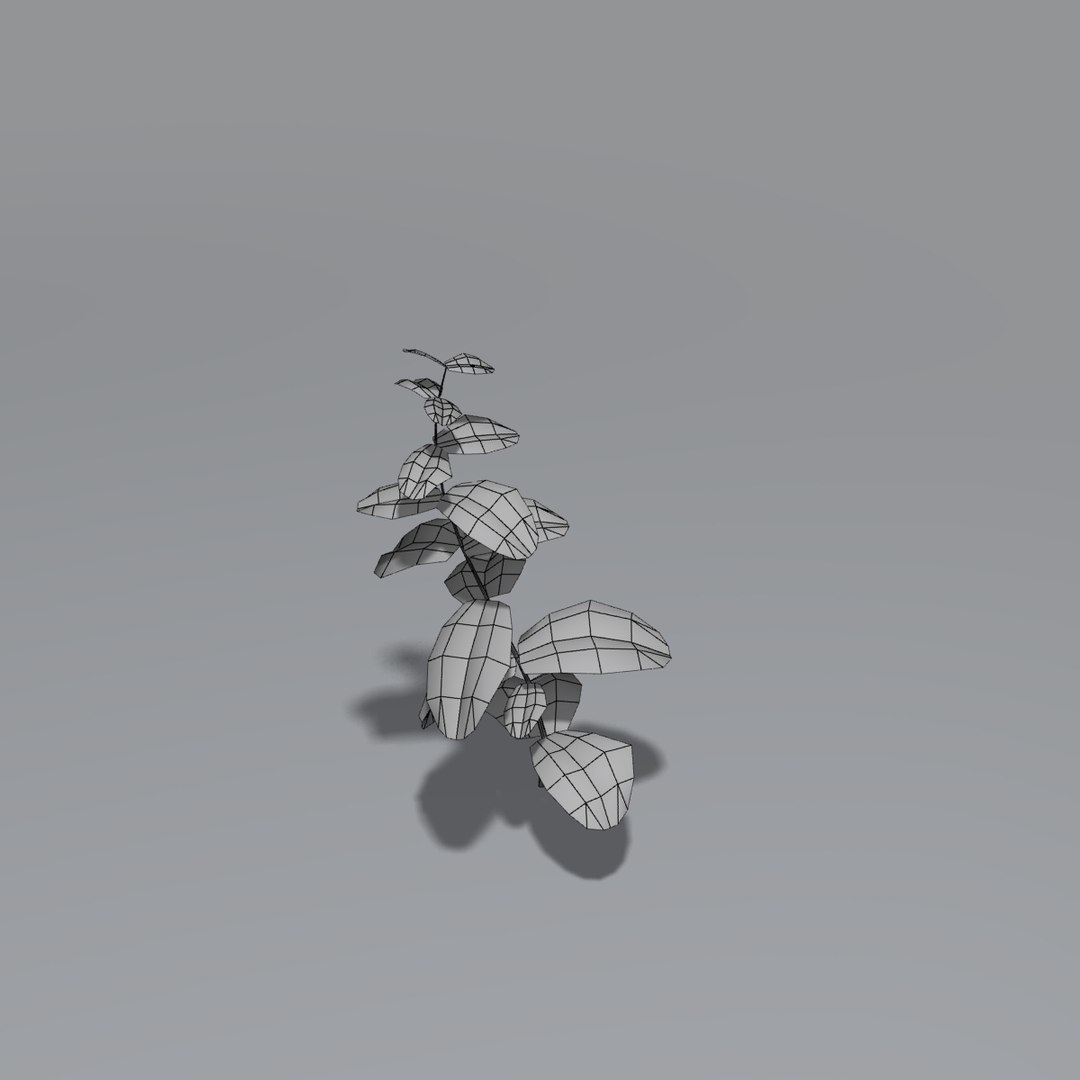 3d Model Perennial Weed Plant