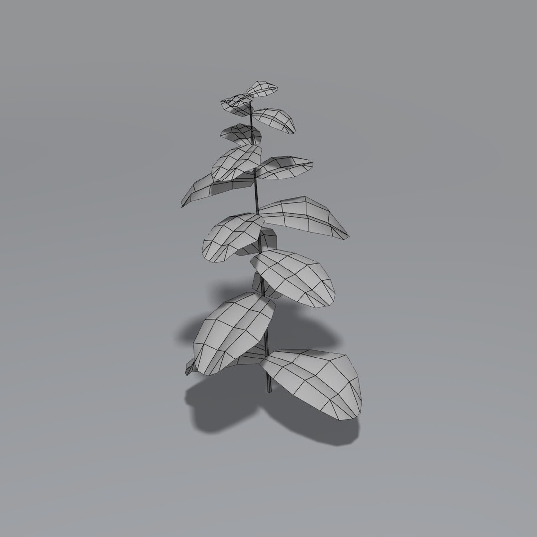 3d Model Perennial Weed Plant