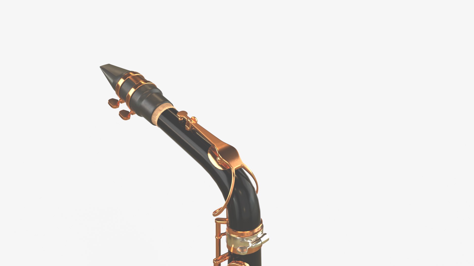 3D Saxophone Four Types Of Materials Brass Copper Black And Silver ...