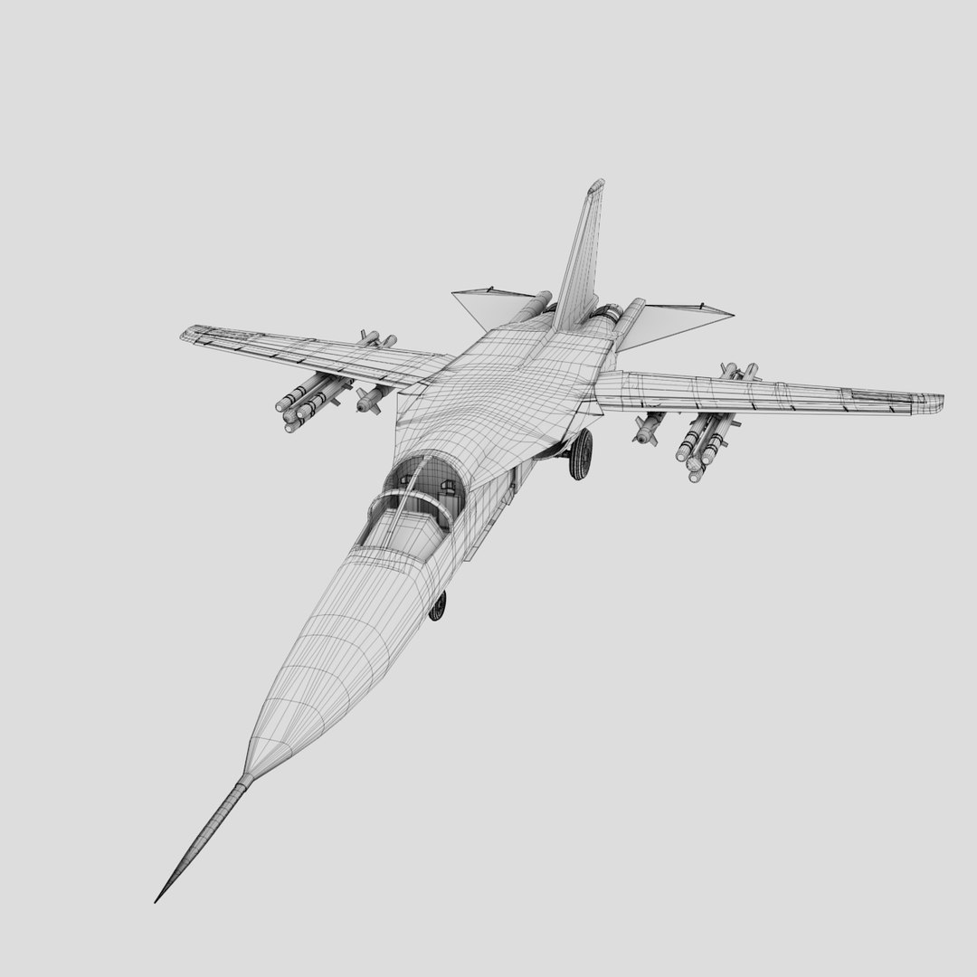 3d Model F-111 Bomber Plane