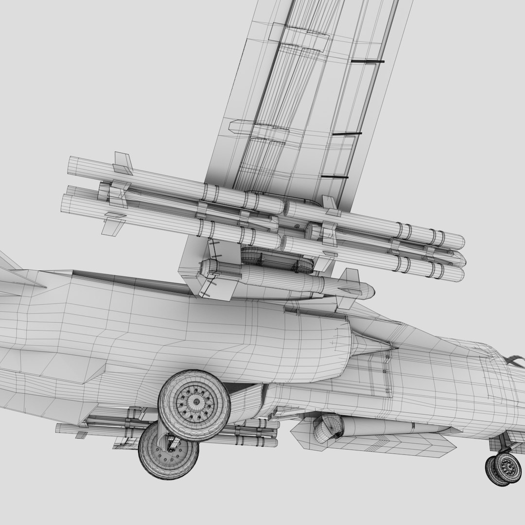 3d Model F-111 Bomber Plane