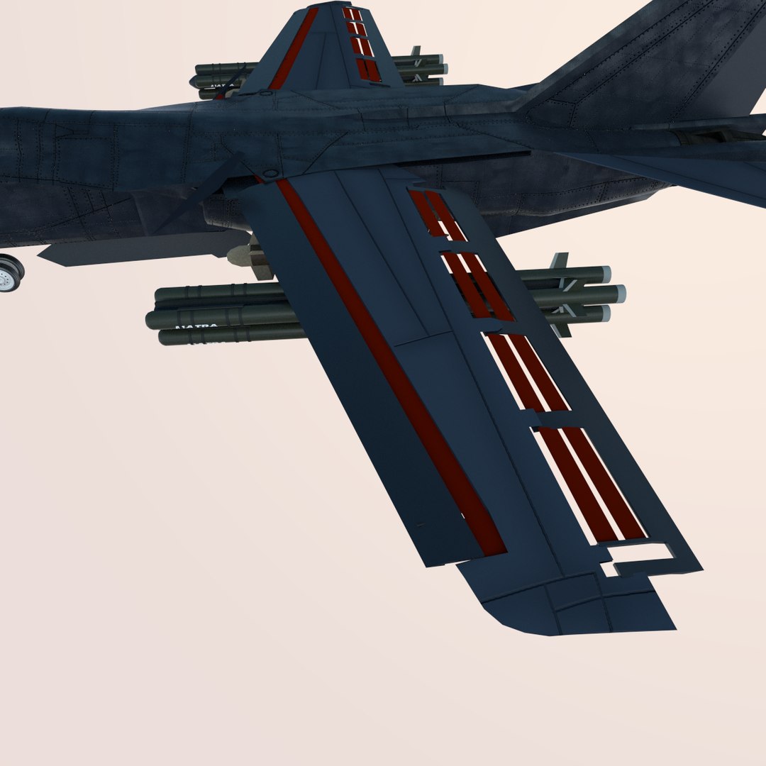 3d Model F-111 Bomber Plane