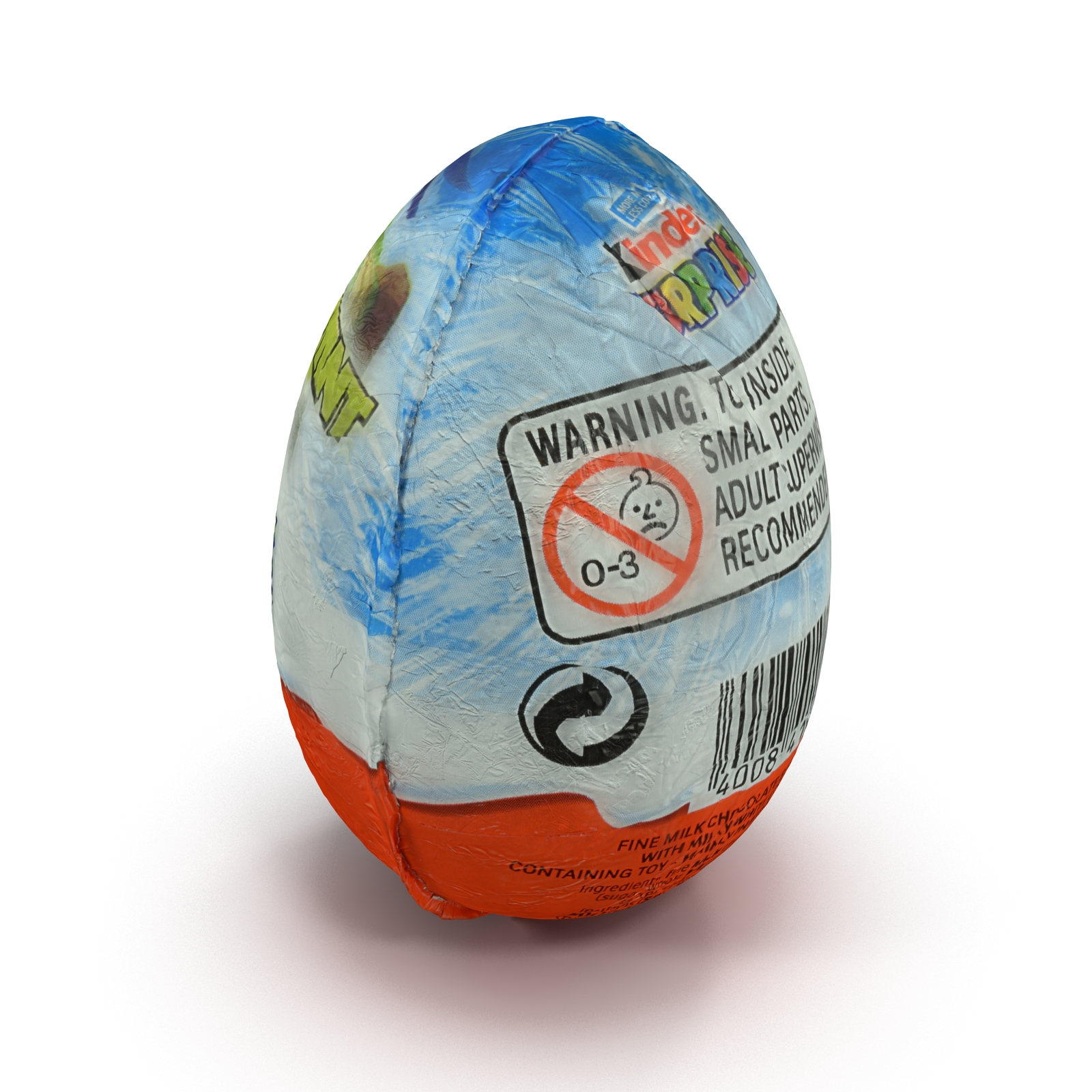 3d model kinder egg