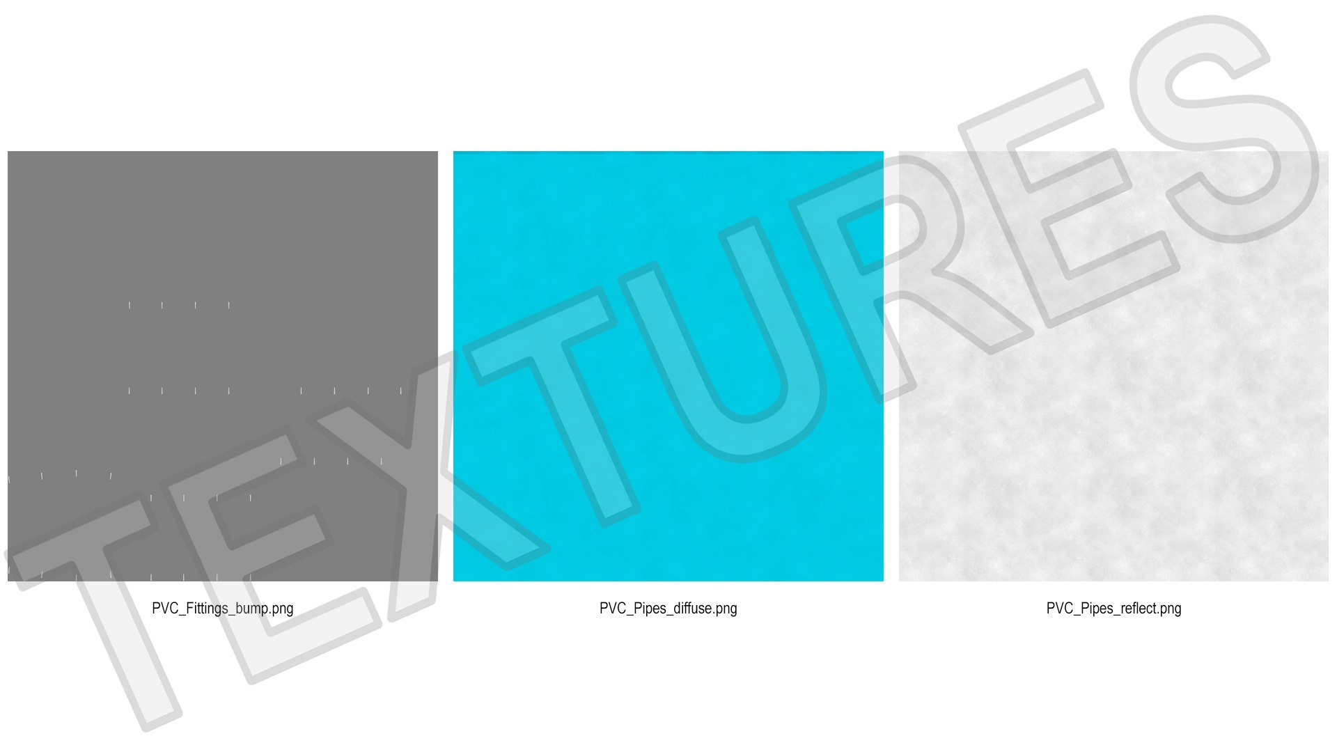 3D PVC Pipes And Fittings Blue 28D Model - TurboSquid 2302325