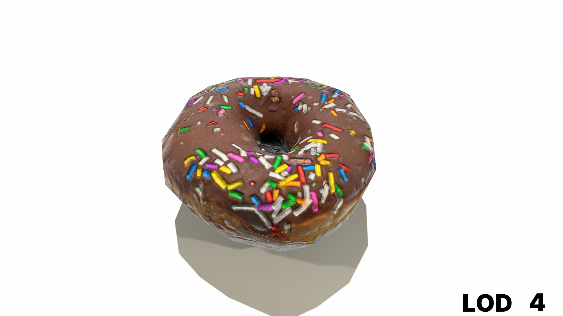 5 LODs Doughnut With Sprinkles 3D Model - TurboSquid 1954956