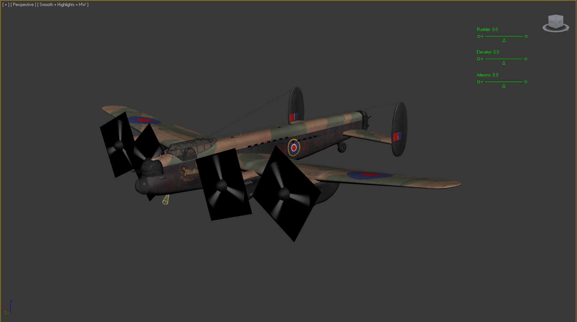 3d Avro Lancaster Mk Iii Model