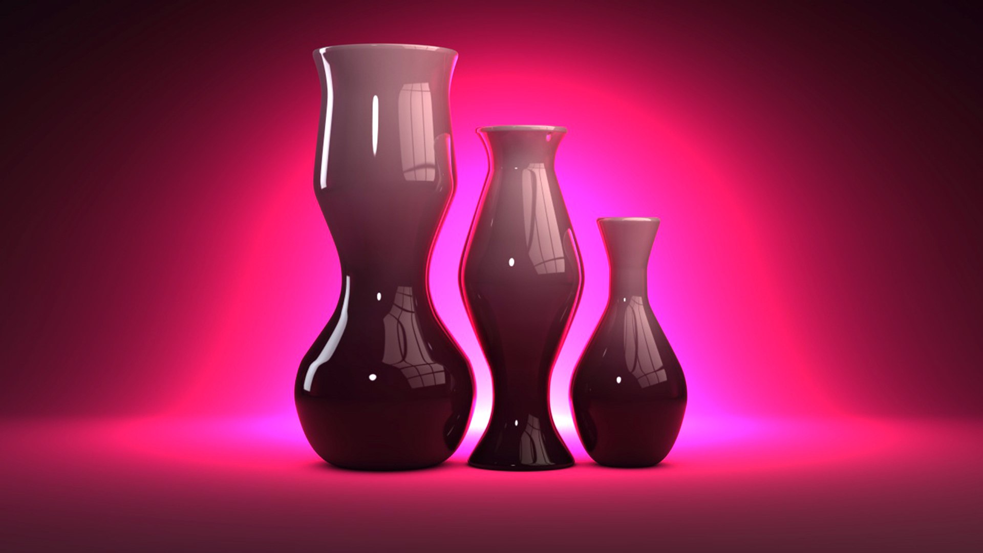 Designer Vases Colors 6 C4d