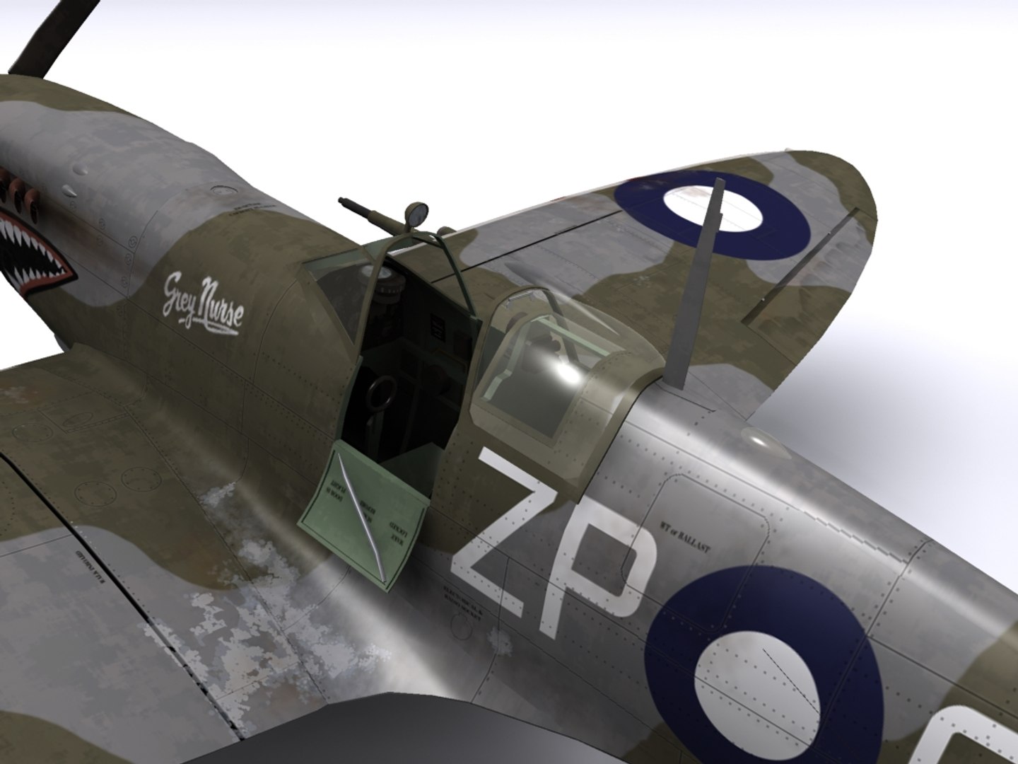 3d Model Supermarine Spitfire Fighter Mk