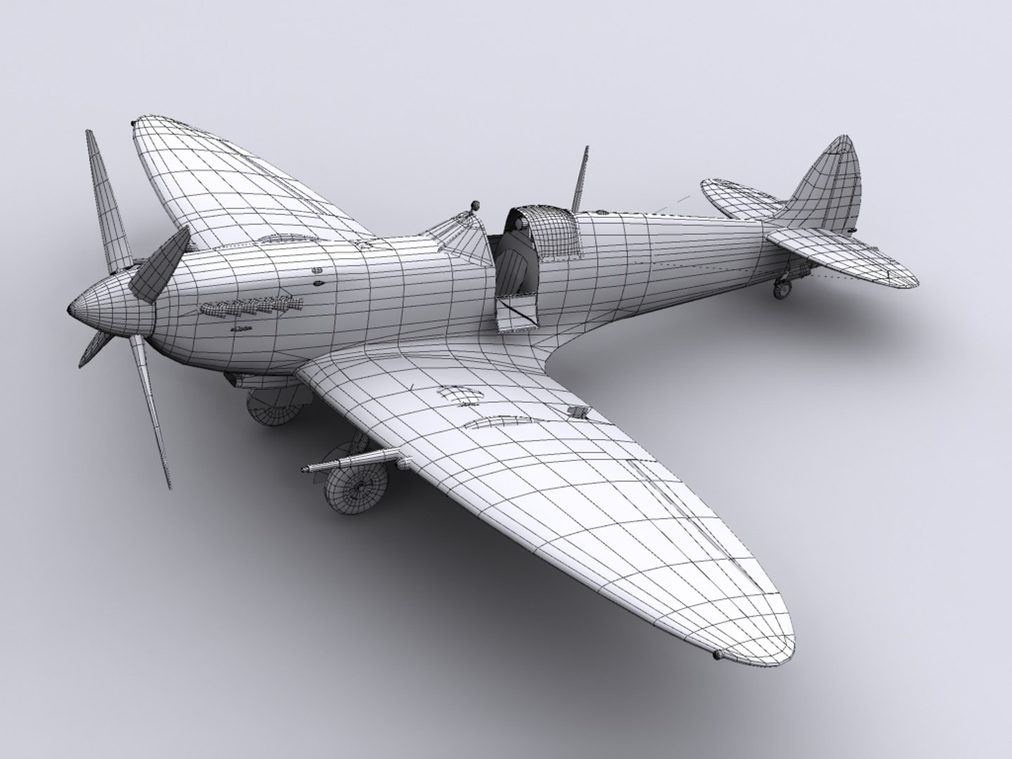 3d Model Supermarine Spitfire Fighter Mk