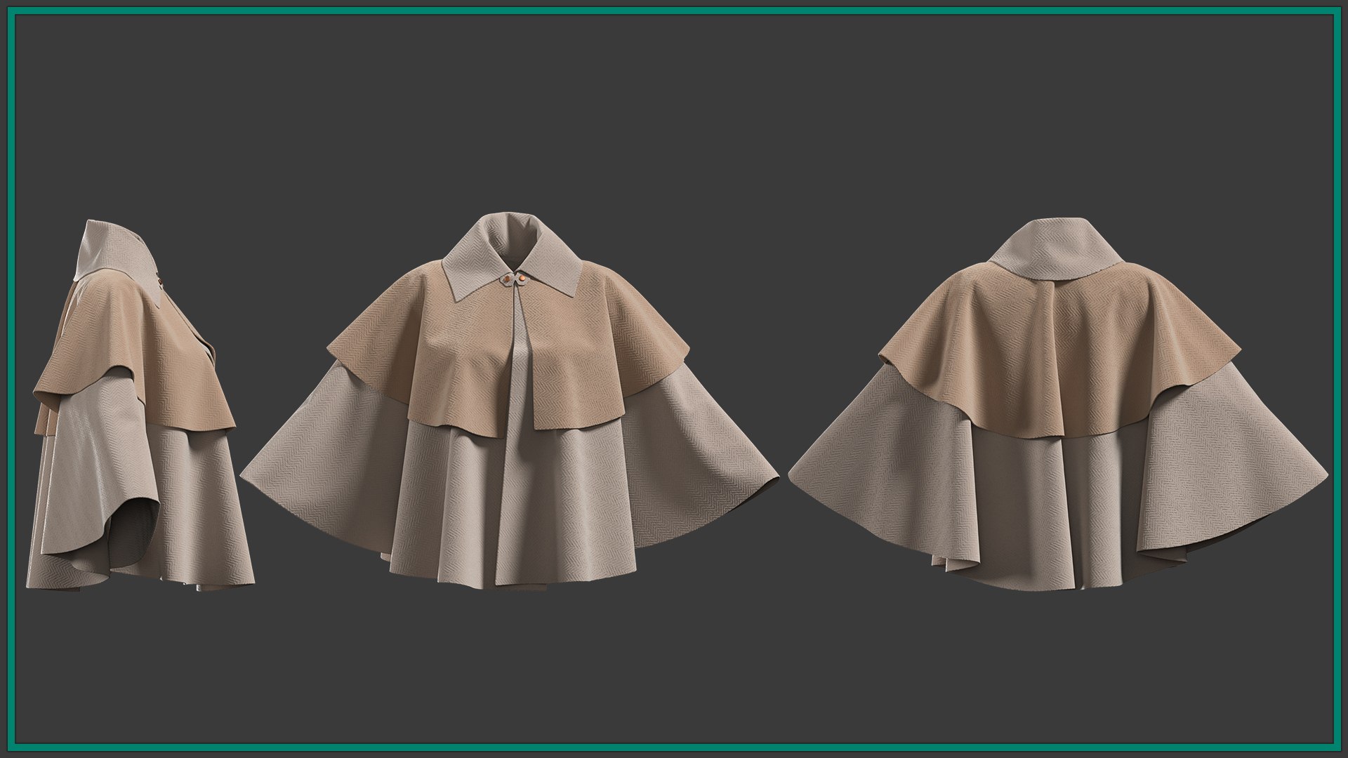 7 Female Cloak 3D Model - TurboSquid 2399704
