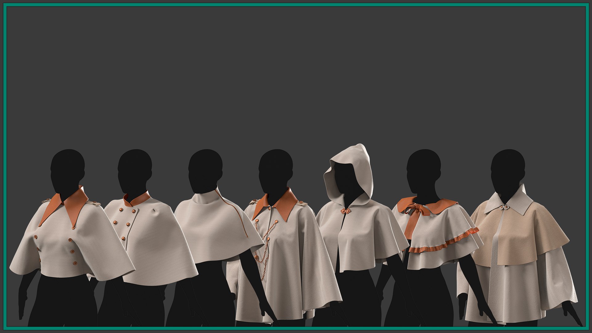 7 Female Cloak 3D Model - TurboSquid 2399704