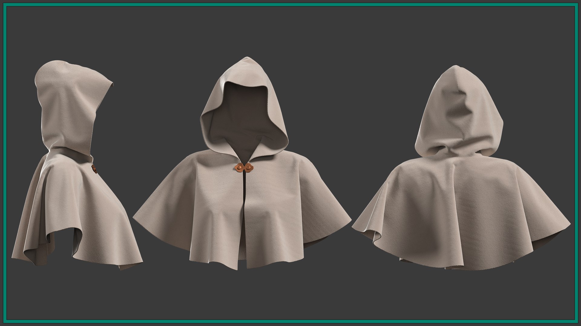 7 Female Cloak 3D Model - TurboSquid 2399704