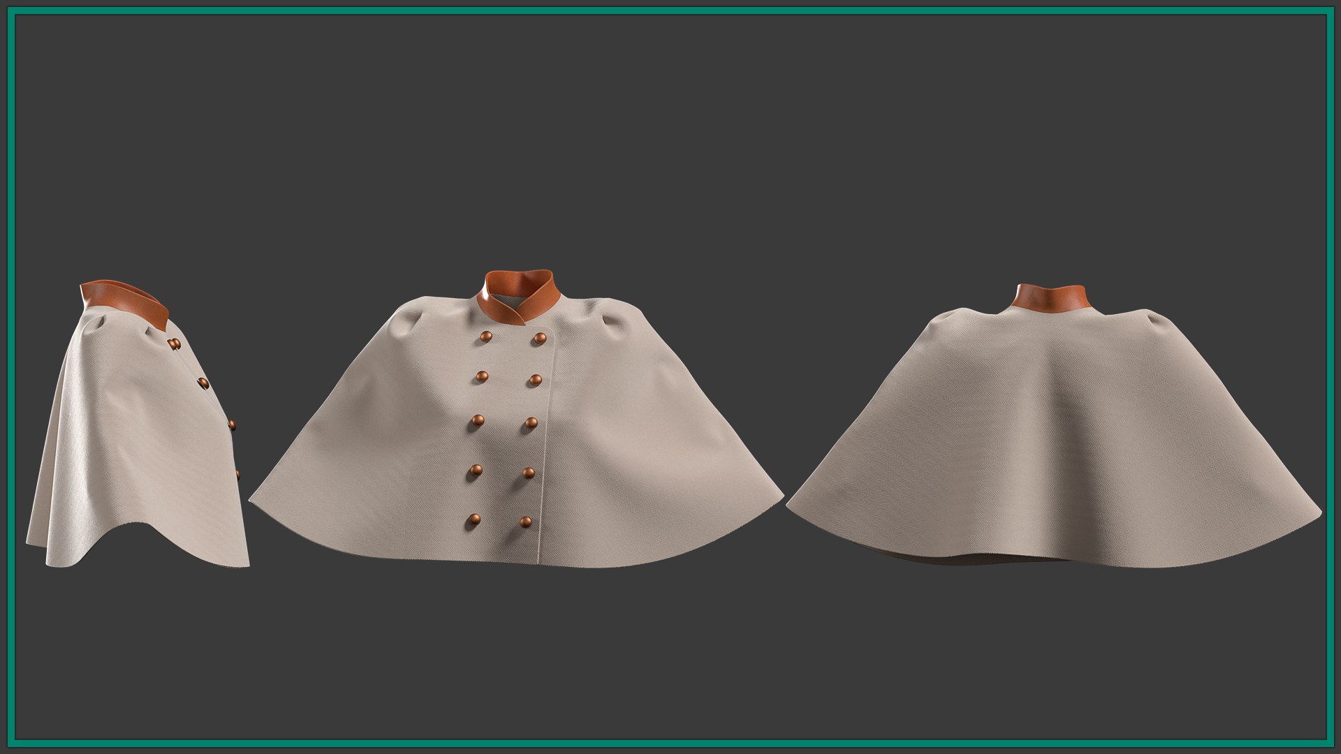 7 Female Cloak 3D Model - TurboSquid 2399704