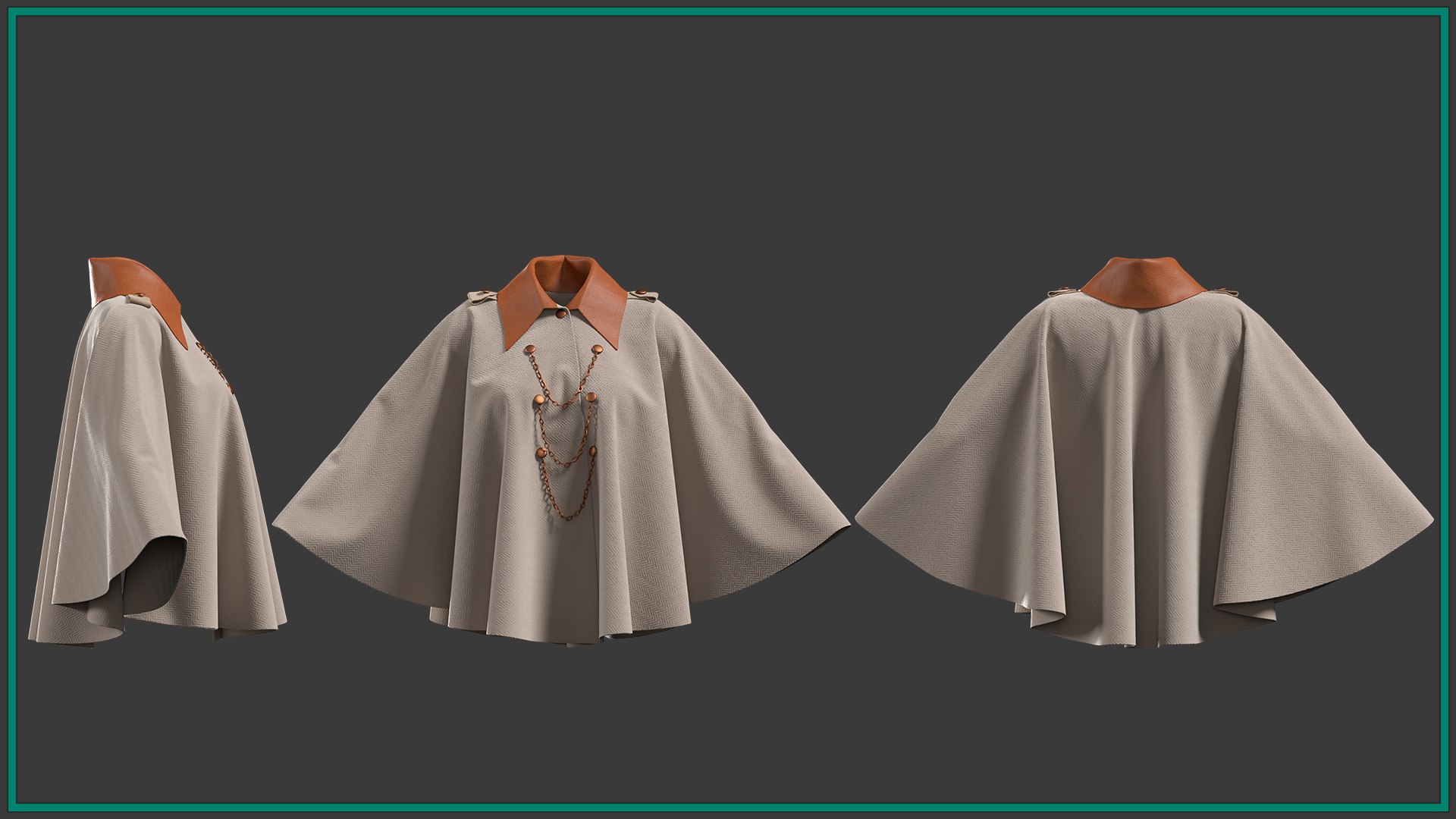 7 Female Cloak 3D Model - TurboSquid 2399704