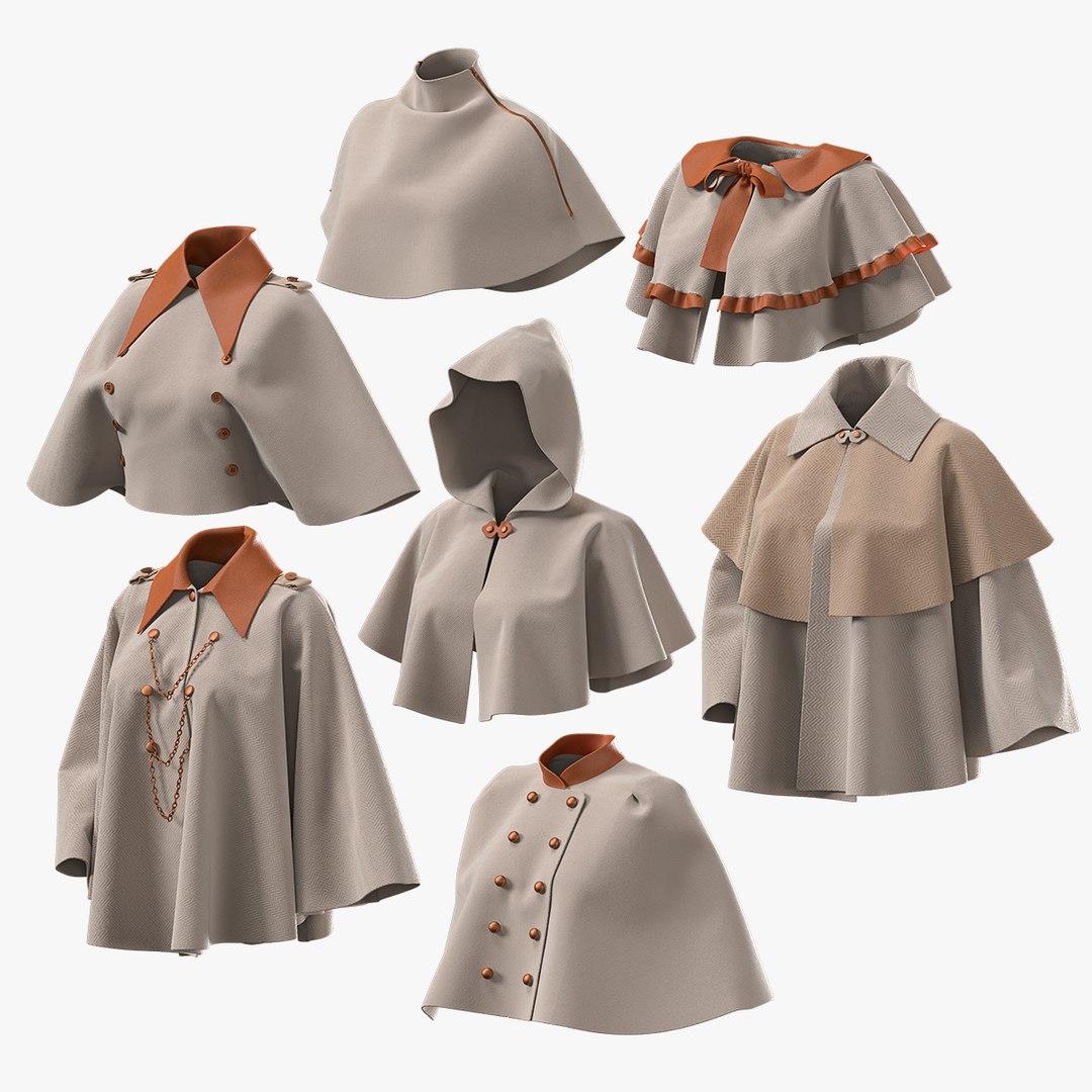 7 Female Cloak 3D Model - TurboSquid 2399704