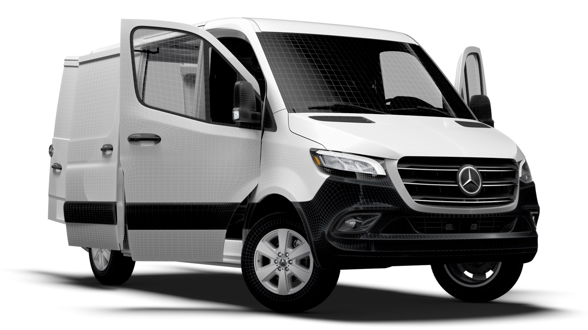 Mercedes Benz Sprinter Panel Van L1H1 FWD HQInterior 2024 3D Model ...