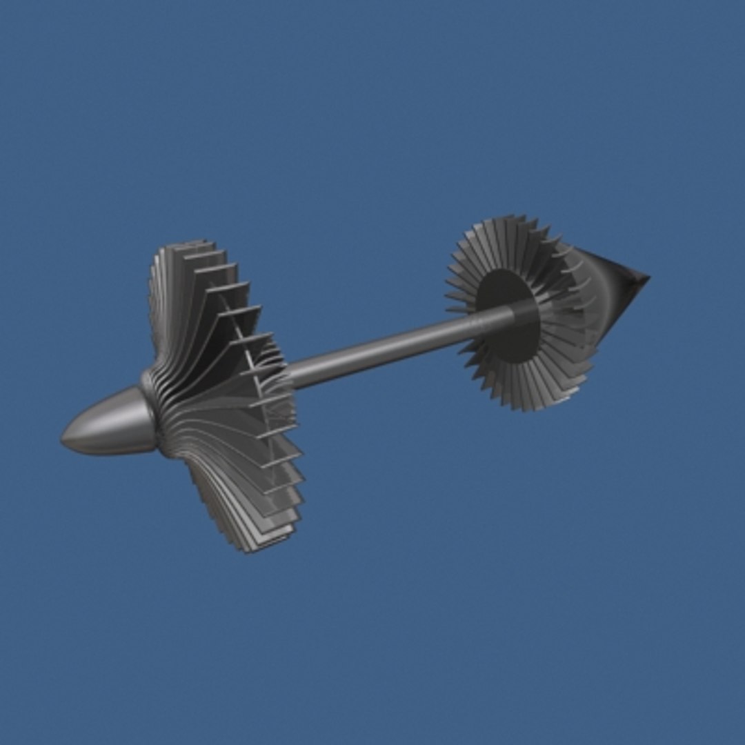 Whittle Jet Engine 3d Model
