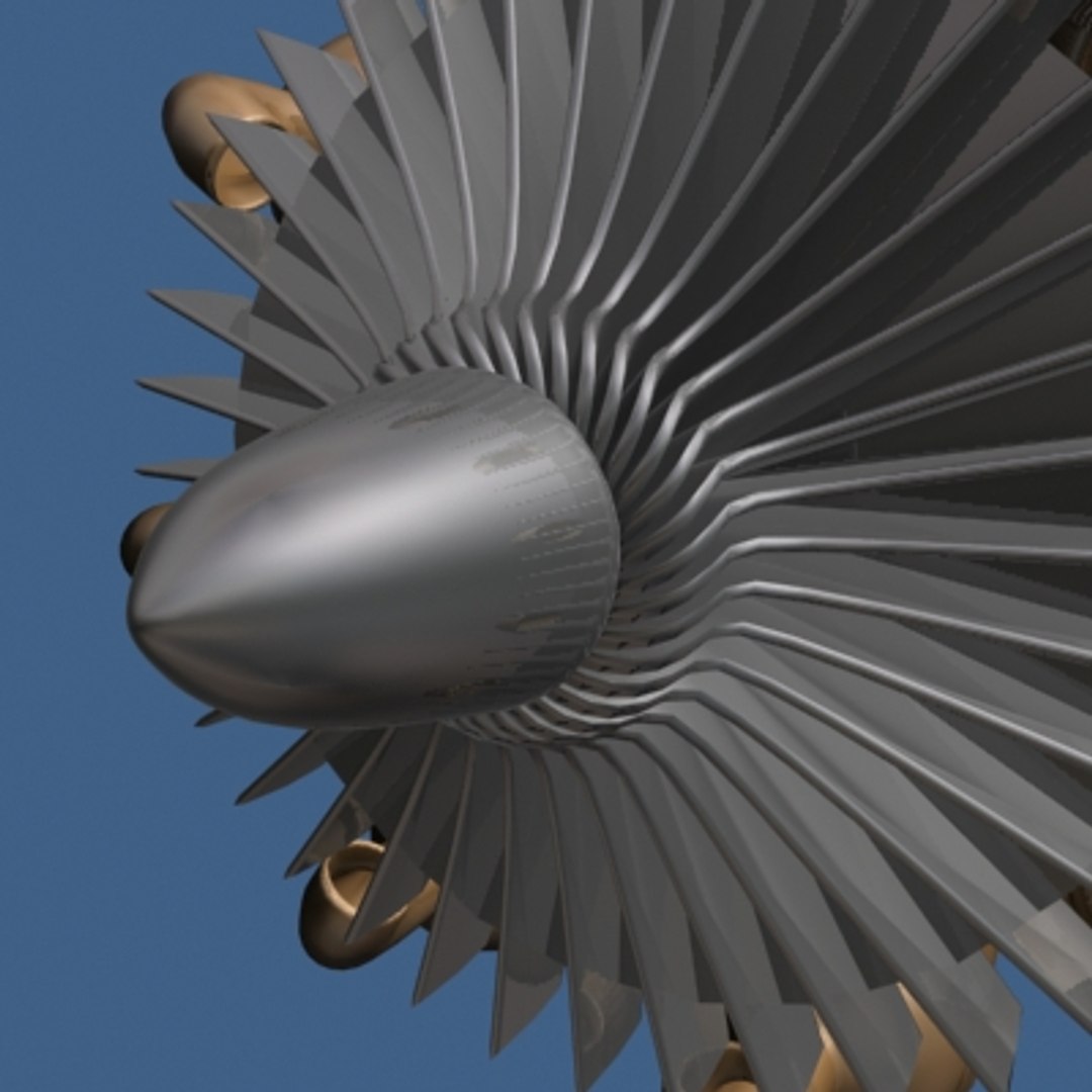 Whittle Jet Engine 3d Model