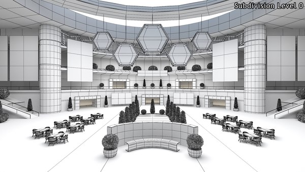 Virtual E-Congress Lobby 3D model - TurboSquid 1848725