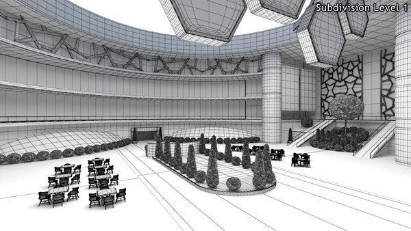 Virtual E-Congress Lobby 3D model - TurboSquid 1848725