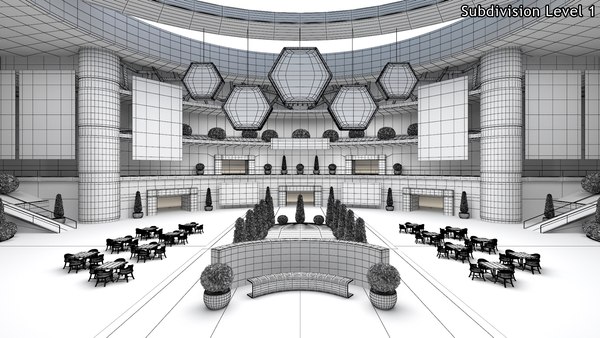 Virtual E-Congress Lobby 3D model - TurboSquid 1848725