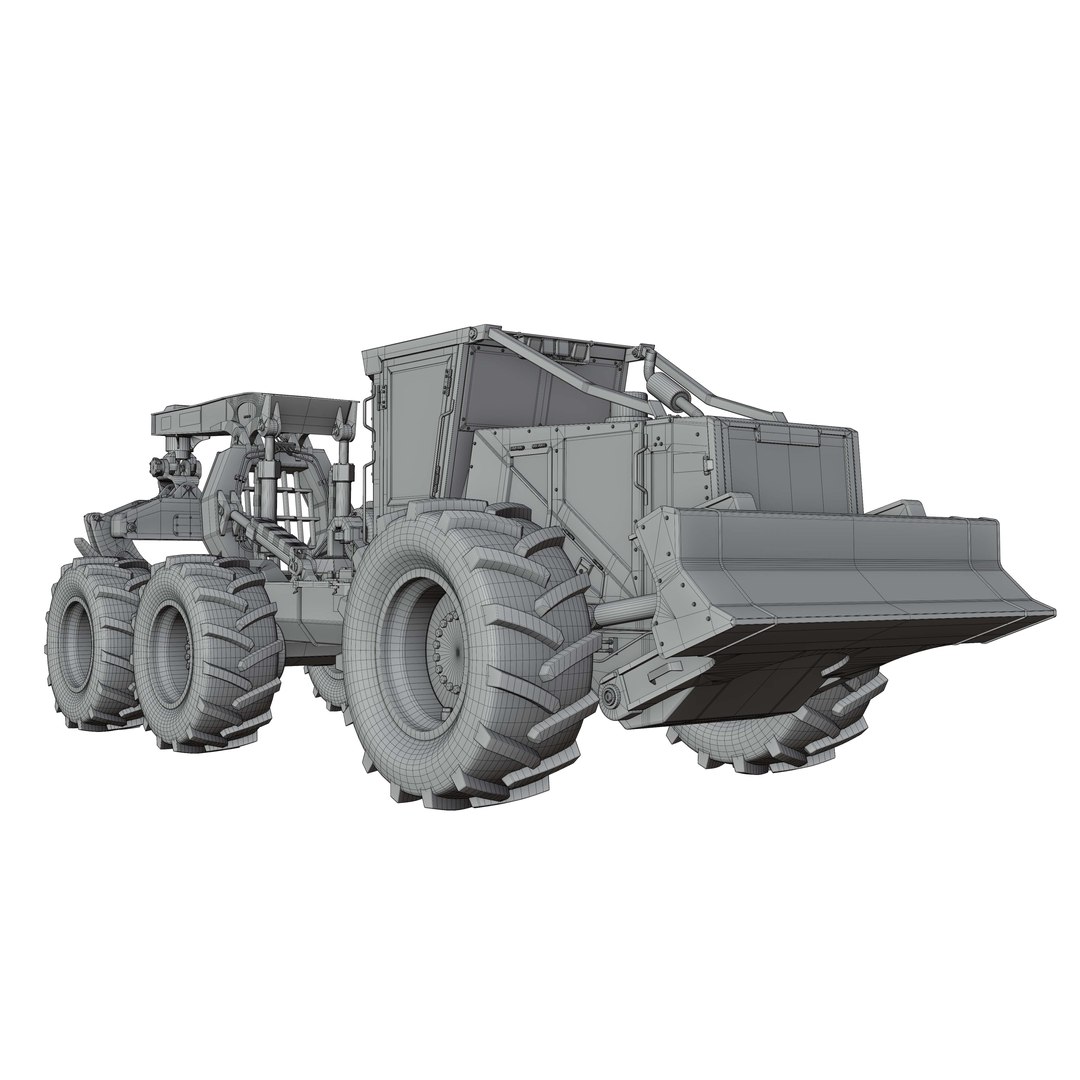 3D Model Tigercat 635E Log Skidder - TurboSquid 2300411