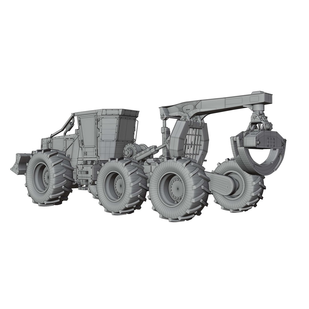 3D Model Tigercat 635E Log Skidder - TurboSquid 2300411