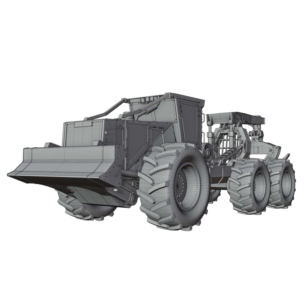 3D Model Tigercat 635E Log Skidder - TurboSquid 2300411
