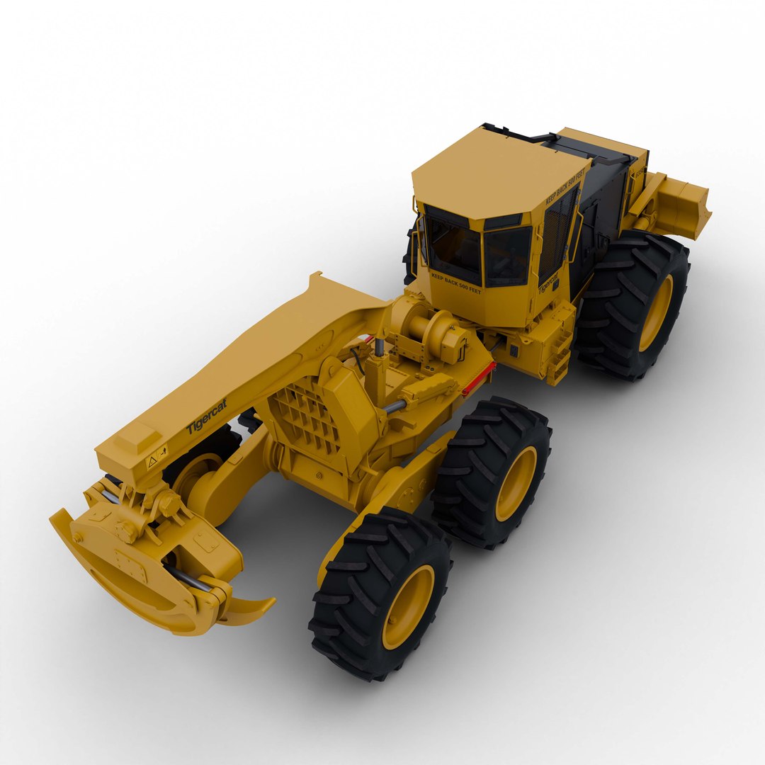 3D Model Tigercat 635E Log Skidder - TurboSquid 2300411