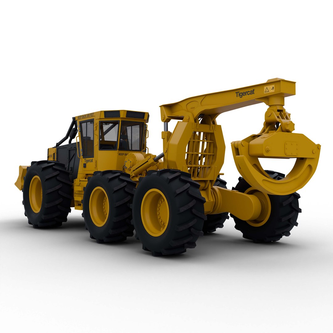 3D Model Tigercat 635E Log Skidder - TurboSquid 2300411